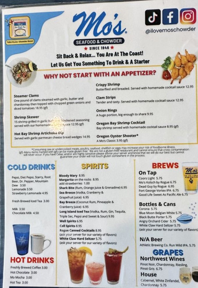 The menu reads like coastal comfort's greatest hits&mdash;where decisions are tough but there are no wrong answers.