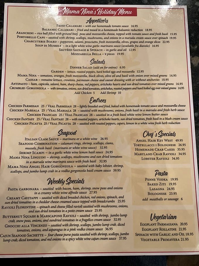 Reading Mama Nina's menu is like flipping through an Italian family's greatest hits album. The hardest part isn't choosing&mdash;it's limiting yourself to just one entr&eacute;e.