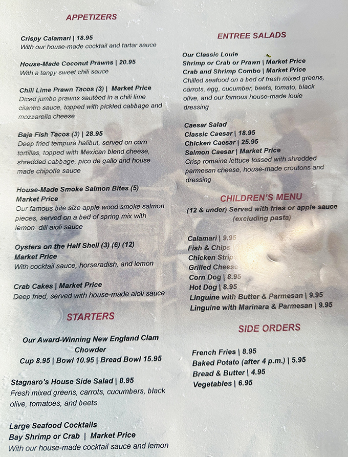 This menu reads like a love letter to the sea&mdash;each item promising the kind of freshness that makes seafood lovers weak in the knees.