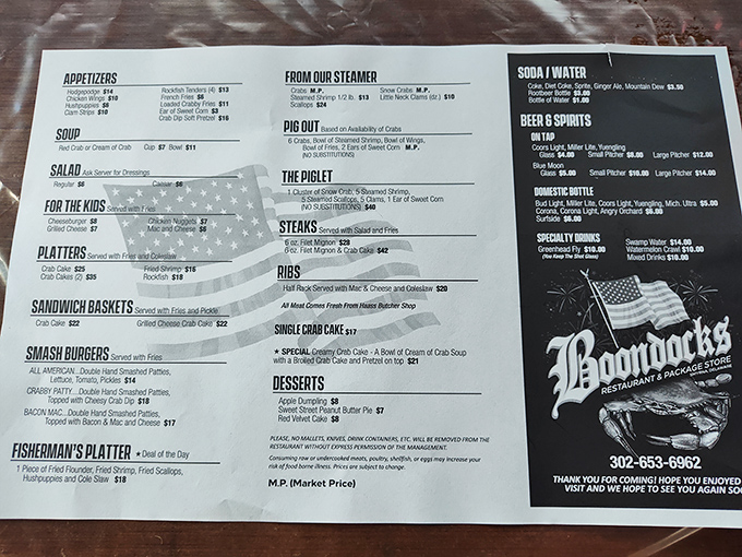 This menu isn't trying to impress food critics—it's busy listing all the ways they'll make your taste buds dance.