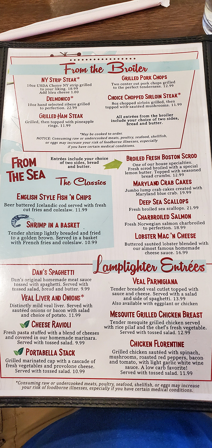 This menu isn't trying to impress you with fancy fonts or pretentious descriptions &ndash; it's promising honest-to-goodness classics that your taste buds will thank you for.