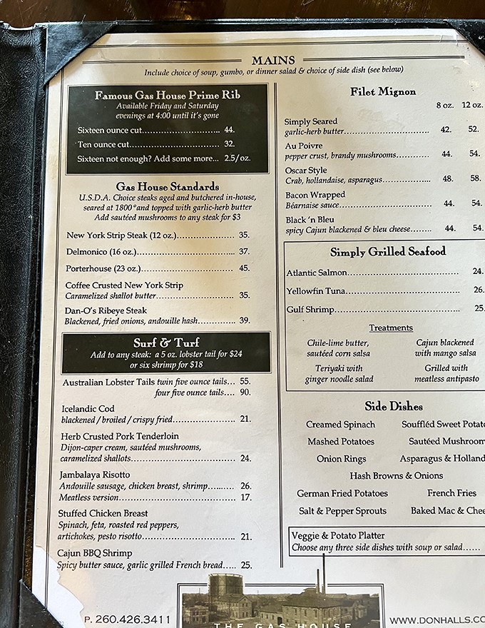 A menu that doesn't mince words&mdash;when it says "sixteen not enough?" they understand that sometimes hunger doesn't conform to standard portion sizes.