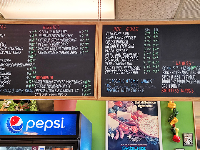 The interior is a symphony of simplicity&mdash;wooden tables, chalkboard menus, and the promise of Italian-American comfort food that never goes out of style.