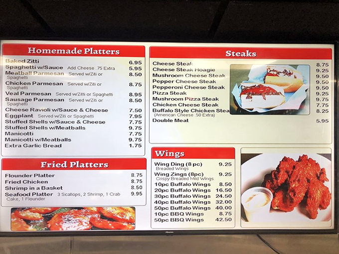 Where decisions get deliciously difficult &ndash; the menu board showcases Italian classics alongside Philly favorites that keep locals coming back.