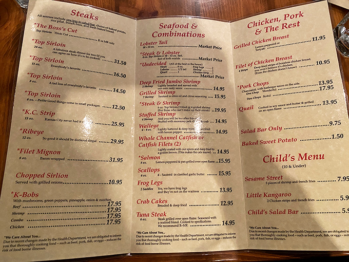 This menu isn't trying to impress you with fancy words&mdash;it's saving all that energy for what's about to happen on your plate.