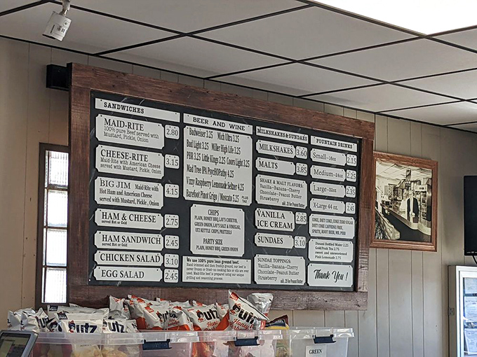 This menu board hasn't changed much in decades, and thank goodness for that. Simple choices, honest prices, and the promise of milkshake bliss. 