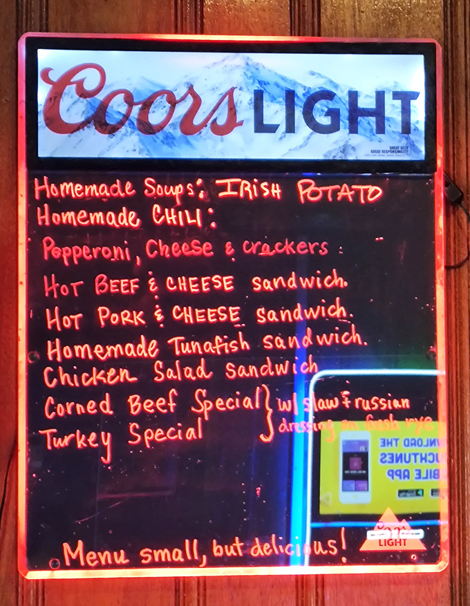 The glowing menu board says everything you need to know&mdash;simple food done right. No foam, no deconstruction, just delicious classics that have stood the test of time.