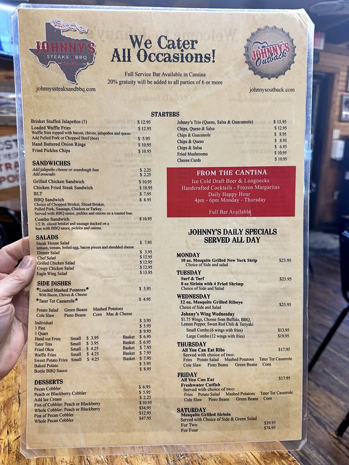 This menu isn't just a list of food&mdash;it's a roadmap to happiness. The daily specials alone could justify a week-long visit.