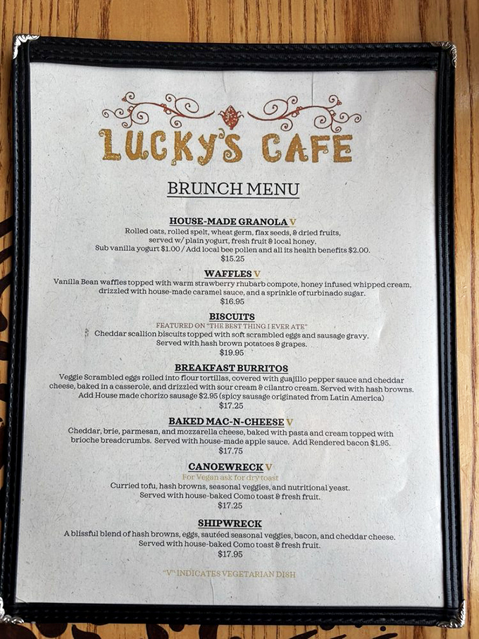 The menu reads like a love letter to breakfast - each item crafted with intention, from house-made granola to the legendary cheddar scallion biscuits.