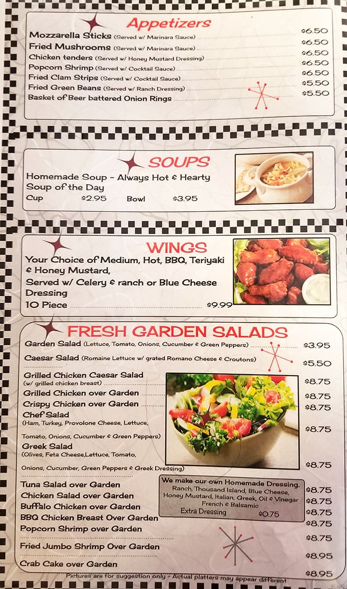 This menu isn't just a list of food—it's a roadmap to happiness. Each section promises a different kind of comfort.