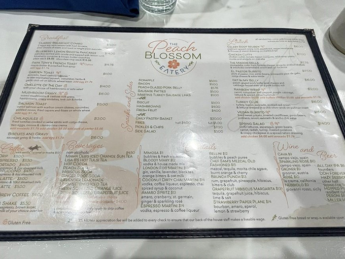 This menu isn't just a list of options &ndash; it's a roadmap to breakfast nirvana with choices that'll make decision-making deliciously difficult.