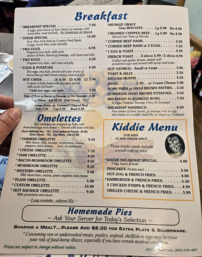 A menu that reads like a love letter to breakfast &ndash; no fancy fonts required.