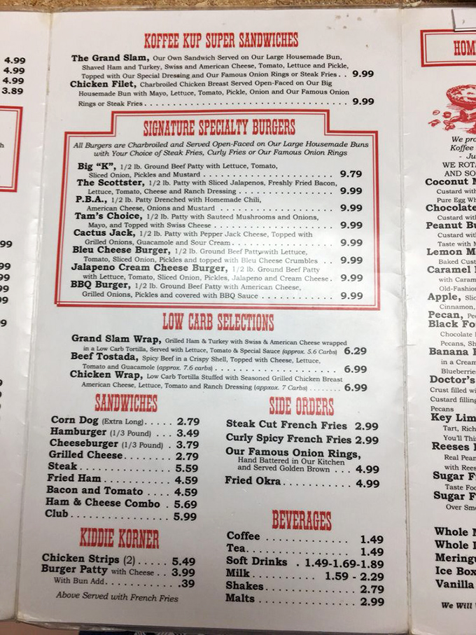 When the menu looks like this, you know nobody's messing around with foam or microgreens.