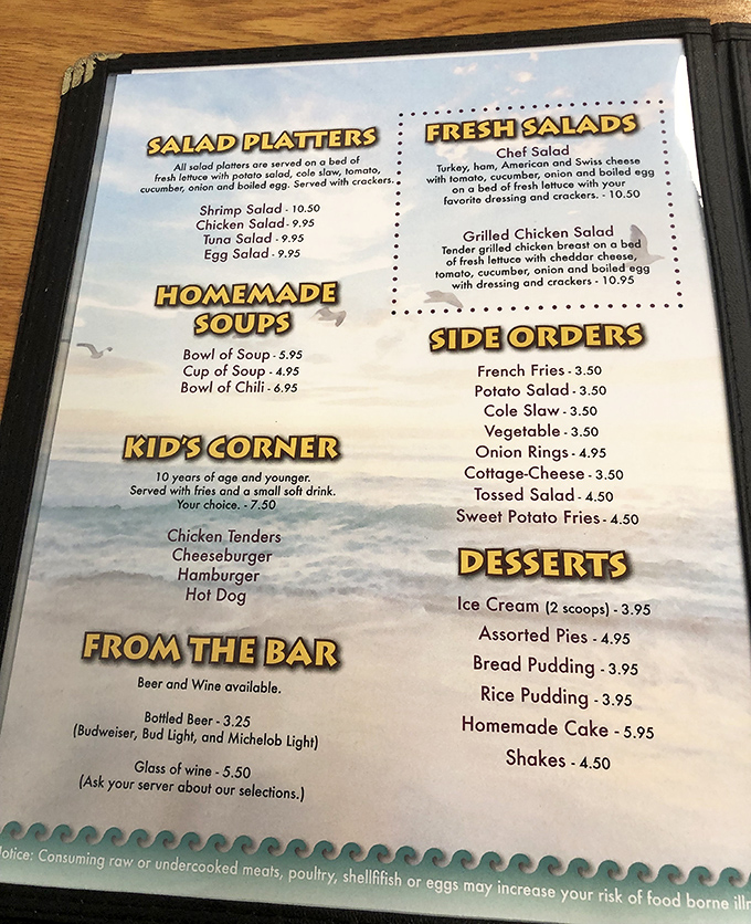 A menu that reads like a love letter to American comfort food, with prices that won't require a second mortgage.