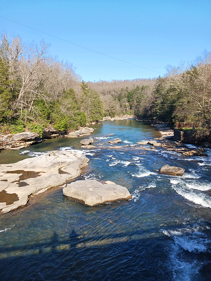 Nature's own rock concert &ndash; the Middle Fork River playing its timeless melody across ancient stone instruments.