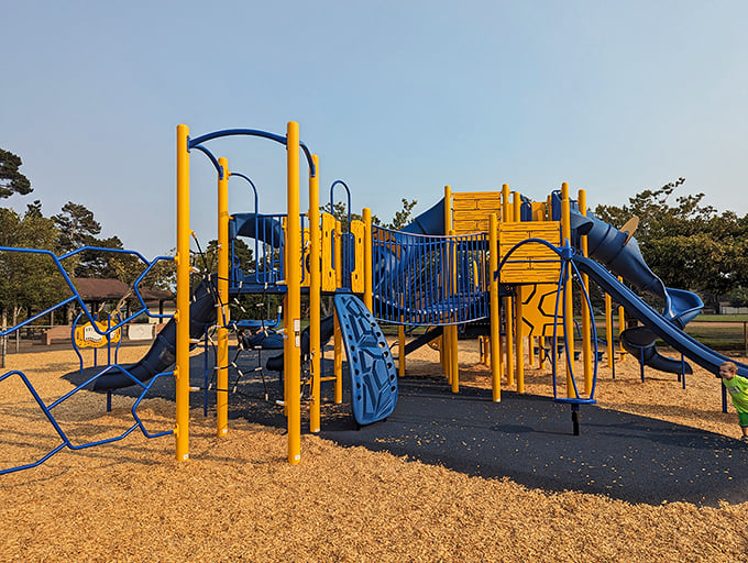 Even the playground equipment in Florence seems to say, "Slow down, breathe deep, let the kids run wild." 