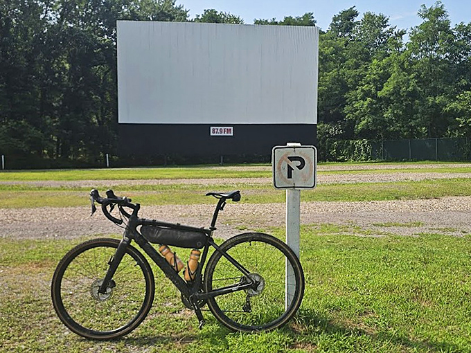 By day, it's just a giant white rectangle. By night, it's a portal to worlds limited only by Hollywood's imagination.