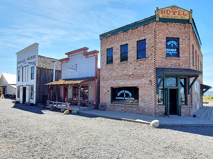 Step back in time at the Museum of the Mountain West, where these historic storefronts aren't Hollywood sets but authentic windows into Colorado's pioneering past.