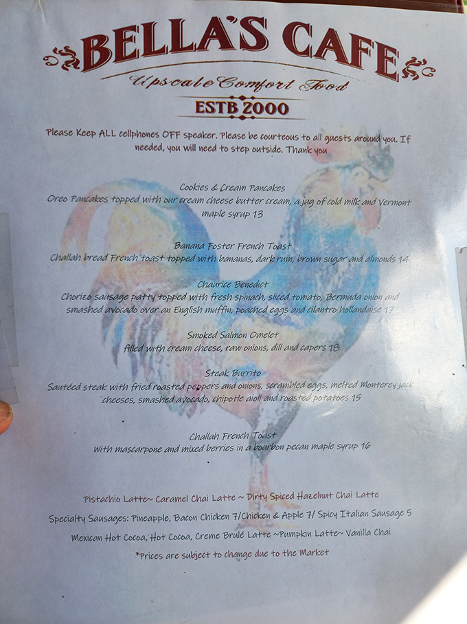 The menu reads like a love letter to breakfast, where "Cookies & Cream Pancakes" and "Chorizo Benedict" aren't just dishes&mdash;they're morning revelations.