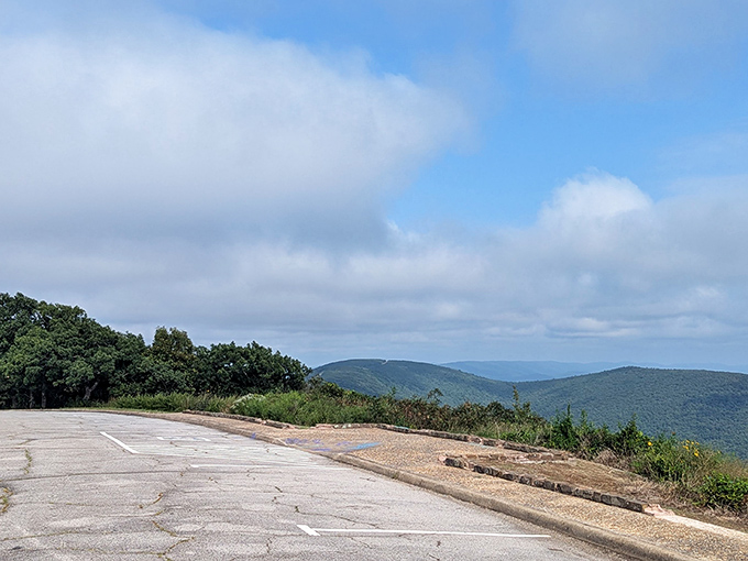 The reward for climbing mountains? This breathtaking view that makes your smartphone camera feel wholly inadequate.