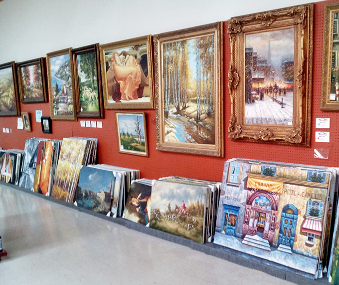 A gallery wall that would make museum curators jealous. Each frame tells a story from another era, waiting for you to listen.