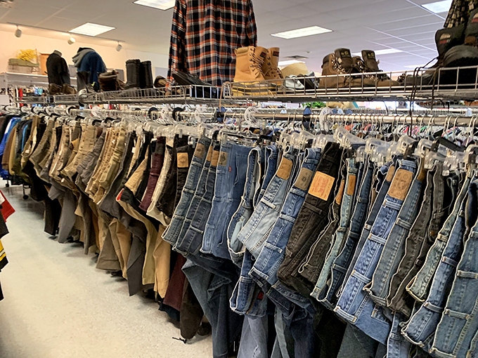 When denim this organized makes you feel like you've stumbled into the promised land of affordable fashion. 