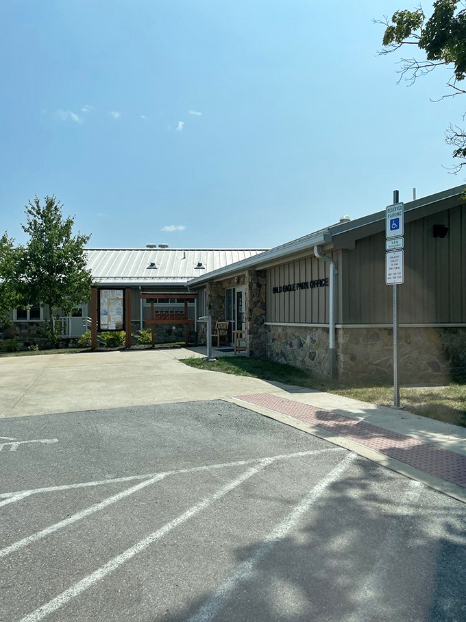 The park's visitor center blends rustic charm with modern amenities. It's where your adventure begins and your questions find answers.