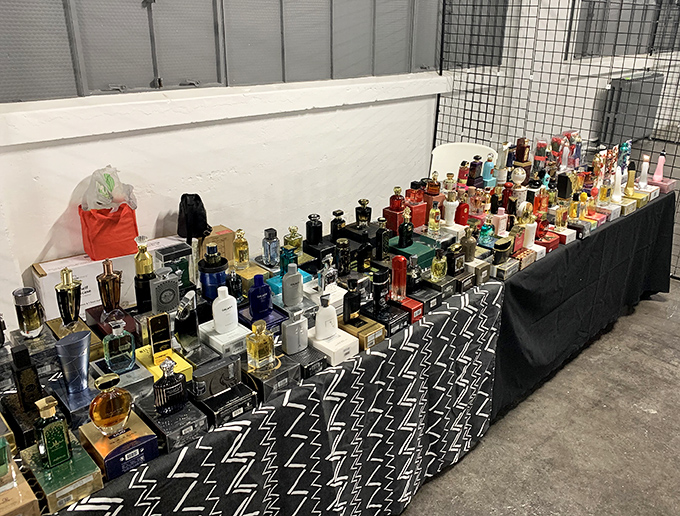 Fragrance bottles line up like a perfumed army ready to make you smell like royalty on a commoner's budget.