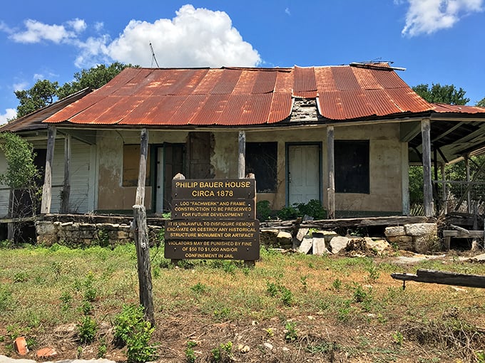 The historic Philip Bauer House stands as a limestone testament to German settlers who knew good real estate when they saw it.