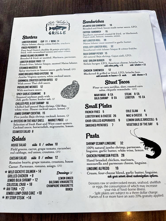 This menu isn't just a list of dishes&mdash;it's a maritime treasure map where X marks the spot for your next food obsession.