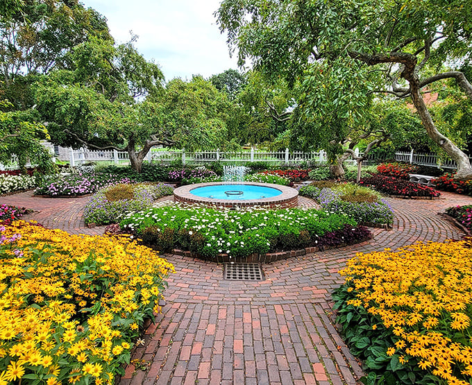 Prescott Park's formal gardens transform the waterfront into a living masterpiece where flowers compete for your attention year-round.