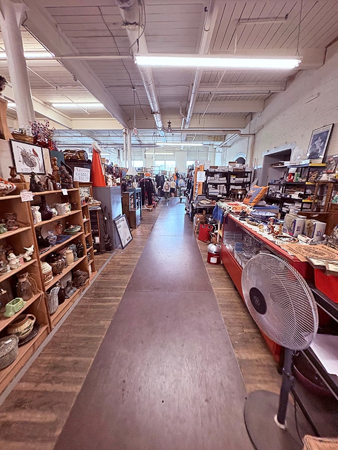 Down the rabbit hole of nostalgia you go. Each aisle promises different decades, different treasures, and definitely different stories.