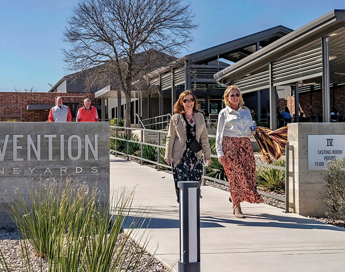 Modern wine country meets old-world hospitality at one of Fredericksburg's many tasting rooms.