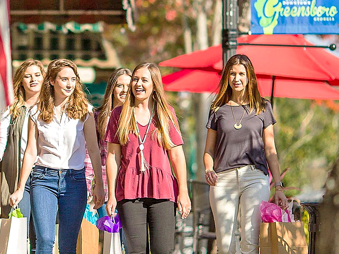 Shopping in Greensboro means bags in hand and smiles on faces – the retail therapy here costs less than a big-city psychiatrist.