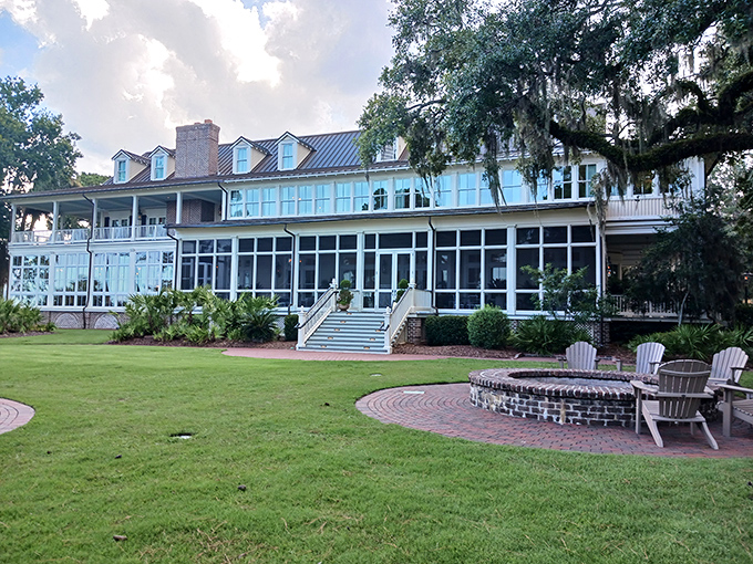 The River House at Montage Palmetto Bluff stands as a testament to elegant Southern living. Those rocking chairs aren't just furniture&mdash;they're an invitation to slow down.