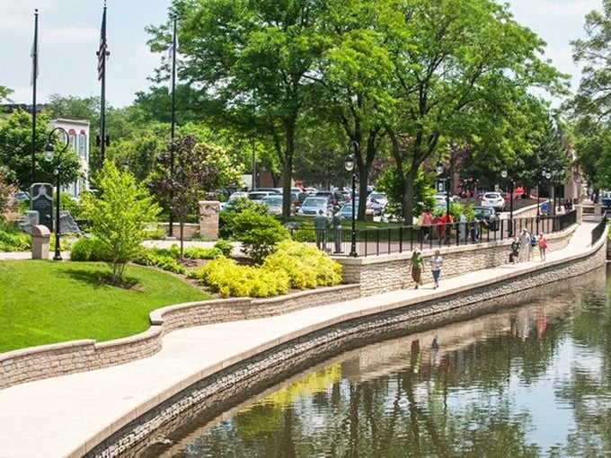 Naperville's Riverwalk transforms urban concrete into riverside serenity where you can pretend you're not checking work emails.