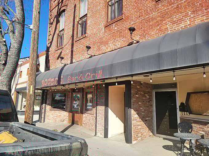 Rocco's Bar & Grill occupies a classic brick building downtown, where comfort food and conversation flow as freely as the nearby Sacramento River.