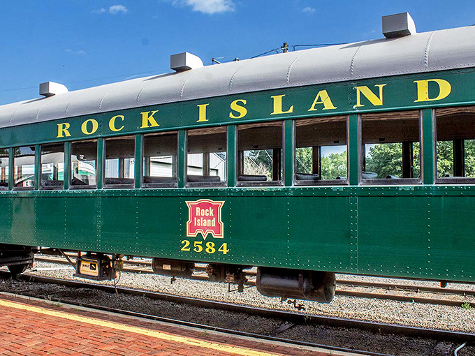 The Rock Island Line wasn't just a song &ndash; it was this magnificent green passenger car that carried countless Iowans through the heartland.