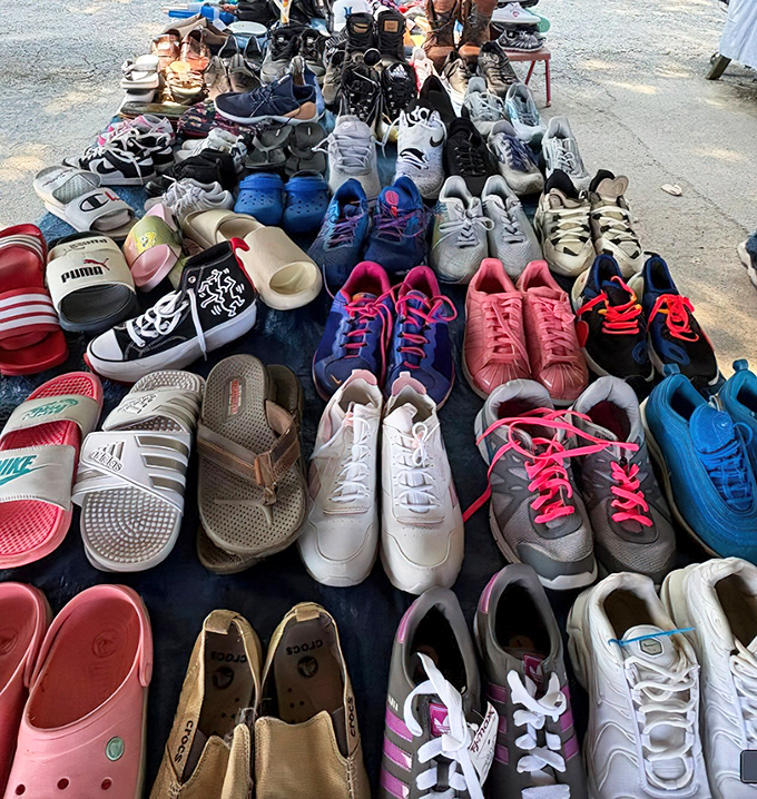 A shoe lover's dream spread&mdash;where your next favorite pair waits among this rainbow of footwear possibilities.