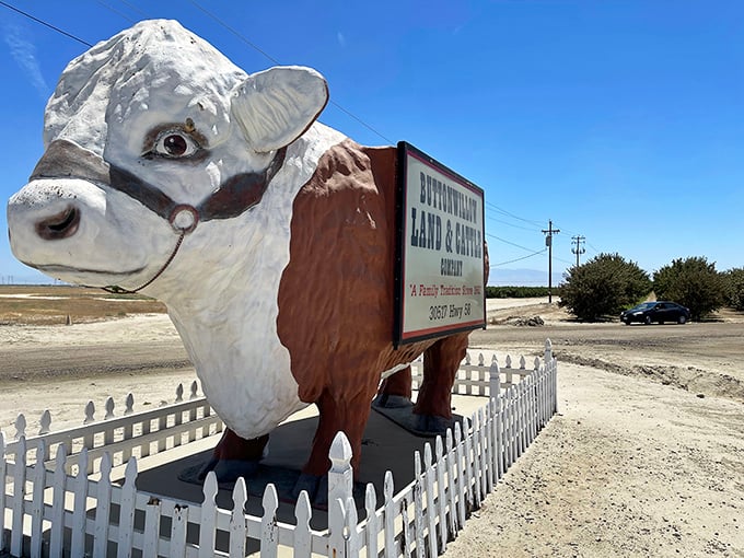 The profile view reveals Otis in all his glory&mdash;part roadside attraction, part agricultural ambassador for California's Central Valley.