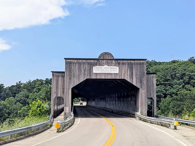 The Smolen-Gulf Bridge isn't just a way to cross water&mdash;it's a time machine. This wooden cathedral of transportation stands as a testament to craftsmanship.
