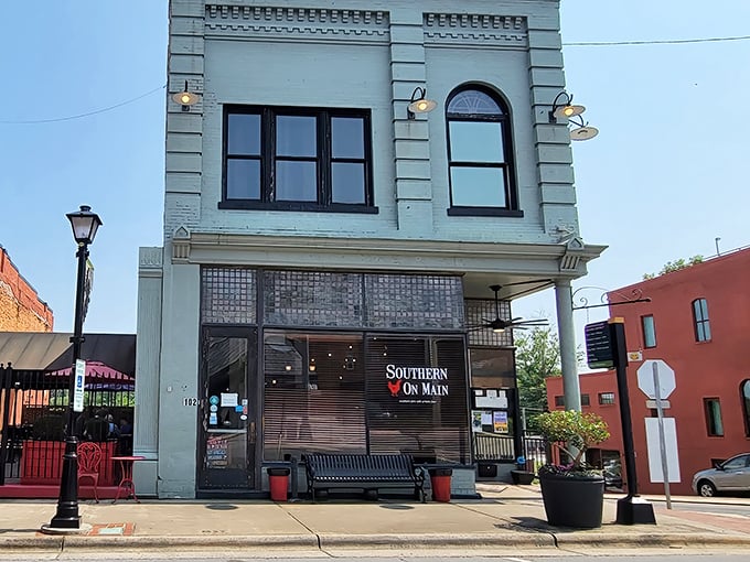 Southern On Main isn't just a restaurant name&mdash;it's a philosophy. This charming spot serves up hospitality in a beautifully restored historic building.