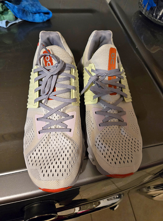 These barely-worn athletic shoes aren't just footwear &ndash; they're someone else's abandoned New Year's resolution waiting for your second chance.