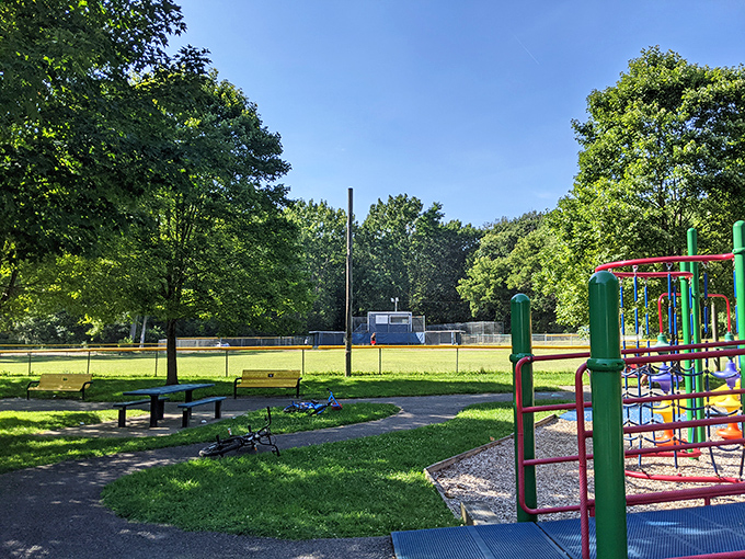 Springside Park offers that perfect blend of recreation and relaxation—where playground adventures and peaceful strolls coexist harmoniously.