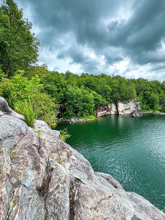 Summersville Lake's emerald waters and dramatic cliffs create nature's perfect swimming pool. No chlorine, no kids doing cannonballs into your lap.