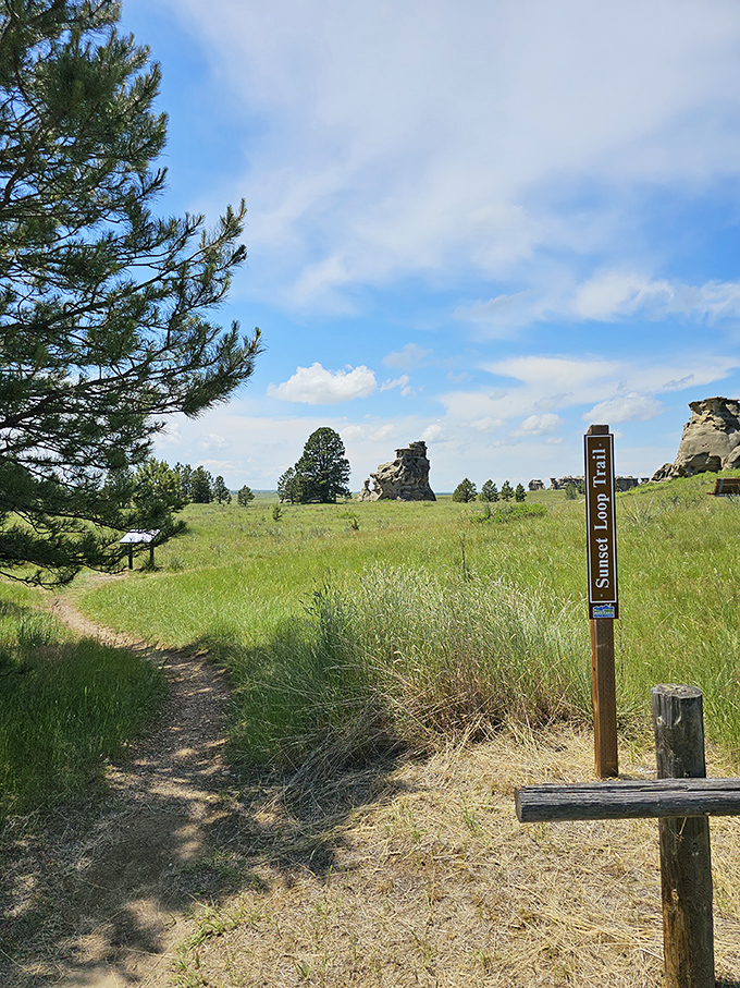 The Sunset Loop Trail beckons adventurers through a landscape that feels more like another planet than eastern Montana.