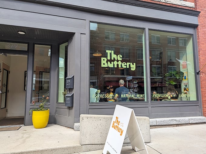 The Buttery beckons with promises of espresso nirvana and pastry perfection, a cozy refuge for caffeine-seeking souls.