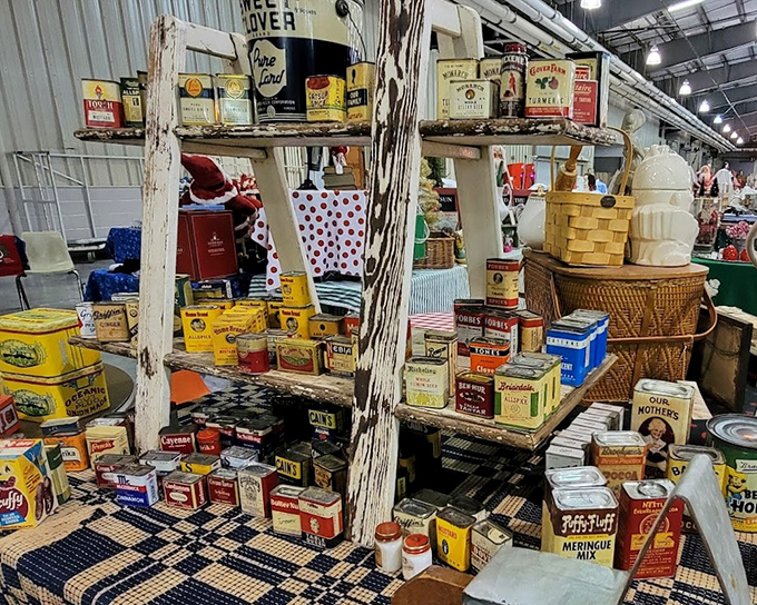 A time capsule of American pantries past. These vintage tins tell stories of grandma's kitchen and simpler times when Fluff was a food group.