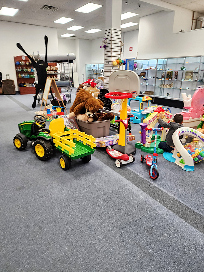 Childhood dreams at grown-up prices. This toy section transforms yesterday's playthings into tomorrow's adventures for a new generation of kids.