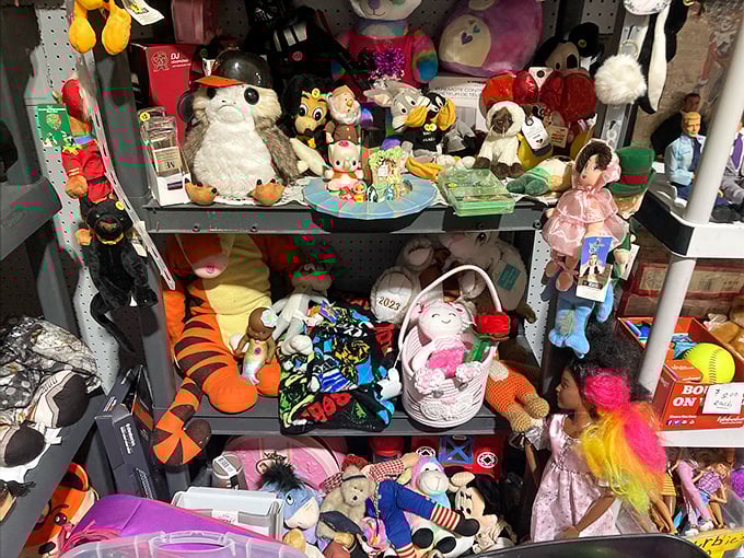 A stuffed animal wonderland where childhood nostalgia costs less than your morning coffee run.